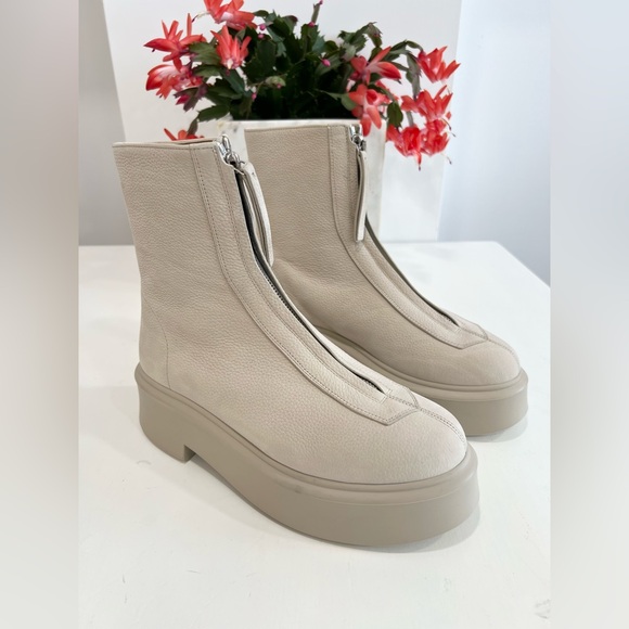 The Row | Shoes | The Rowleather Zip Platform Boots | Poshmark